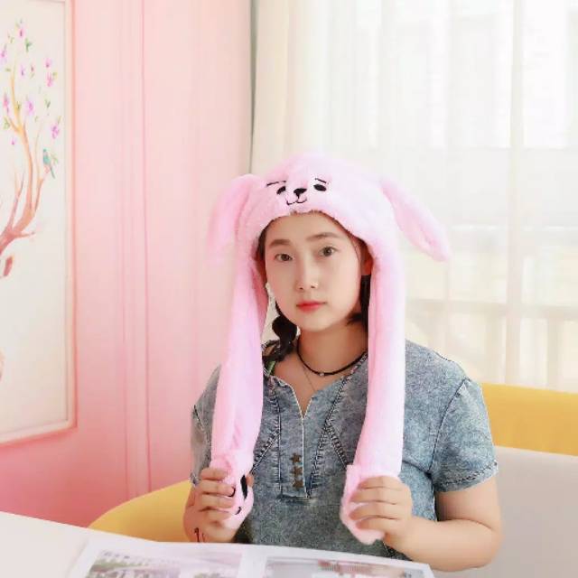 Bunny MAGIC EAR HAT BT21 COOKY HAT BT21 TIKTOK MOVE EAR HAT | Shopee ...