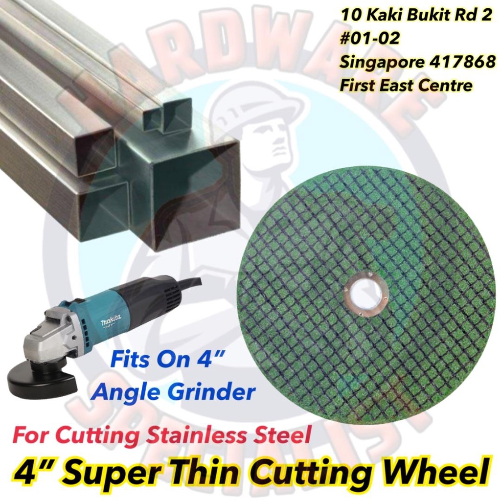 Licon 4" Angle Grinder Cutting Blade for Steel & Stainless Steel - 107 ...