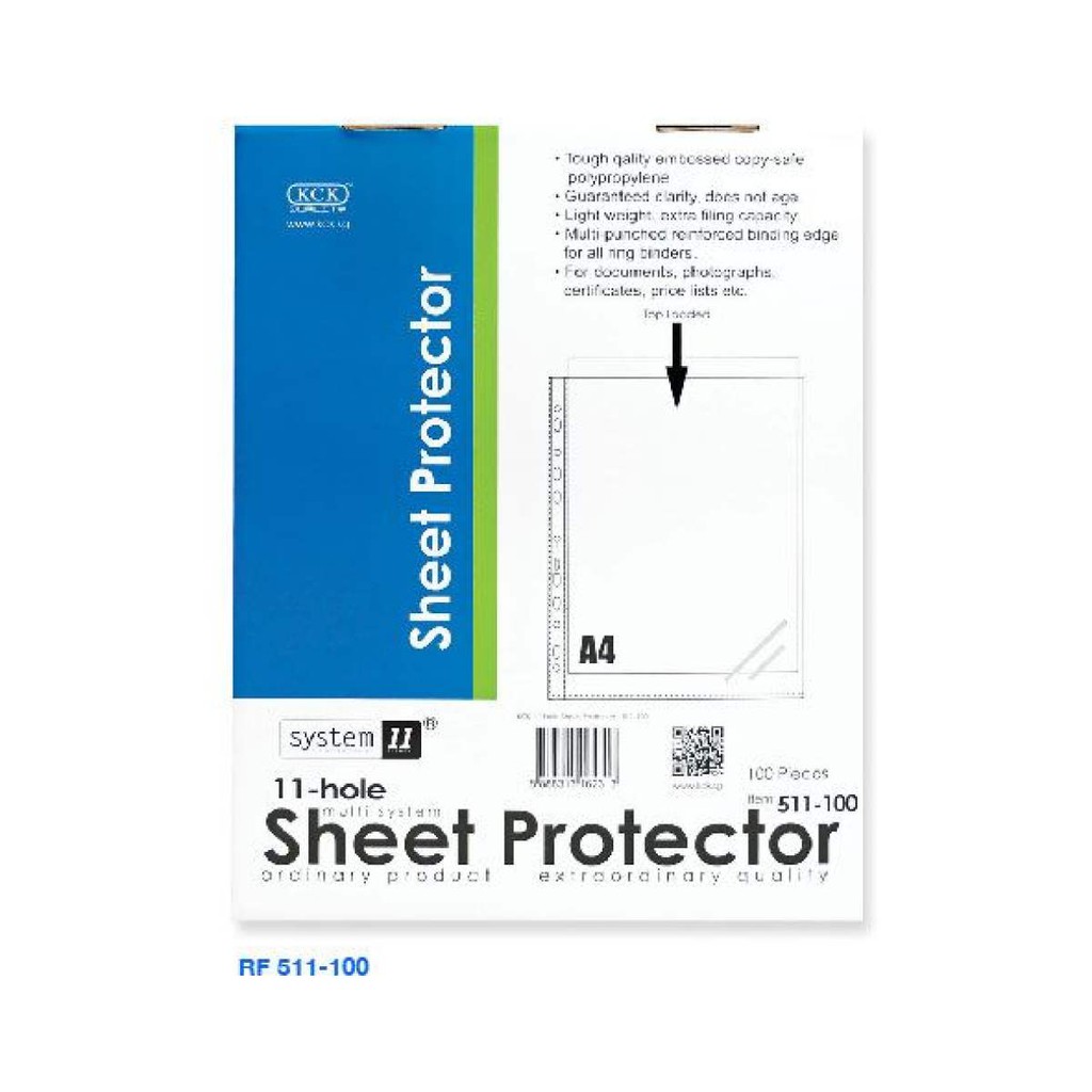 A4 Sheet Protector 11 holes 100 PCS ( Via Courier only ) | Shopee Singapore