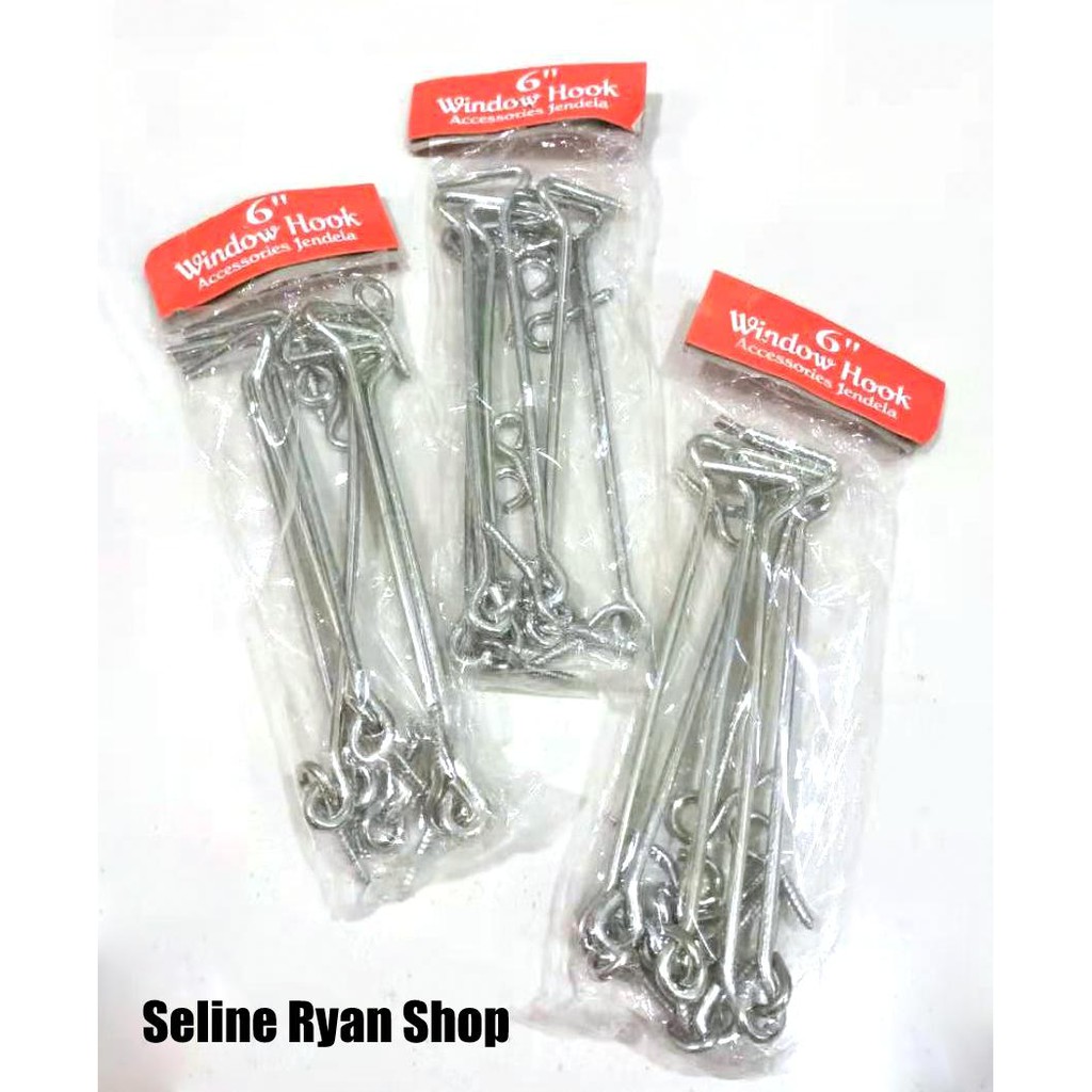 Wind Rights / Window Stopper / Window Hook 6" (1 Pack contains 6 Pieces ...