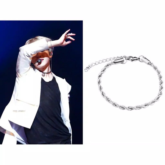Gg0286 - Korean Kpop Men's Bracelet BTS EXO NCT Day6 SKZ GOT7 Daniel ...