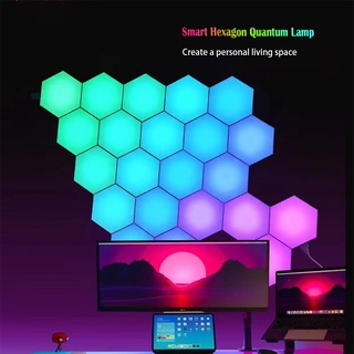1-20 PCS APP Control LED Hexagonal Desk Light Honeycomb Module LED ...