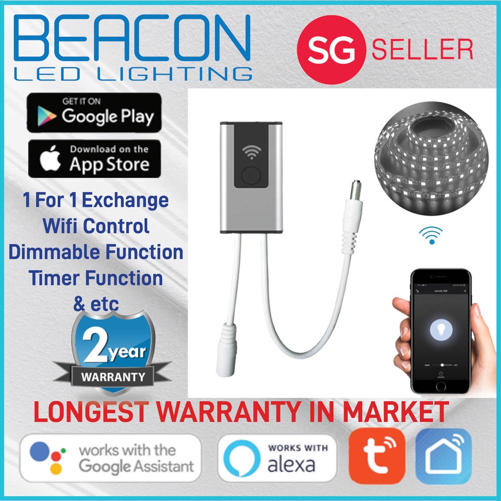 BEACON LED Wifi Smart Controller for STRIP Light - Compatible with ...