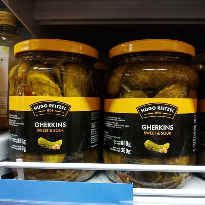 Hugo Reitzel Pickled Gerkin Sweet & Sour 680G | Shopee Singapore