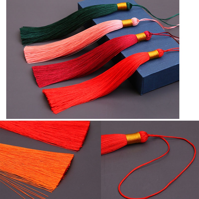 NEW 5pcs/lot Silk Long 17cm Tassels Hang Rope Cloth Accessories ...