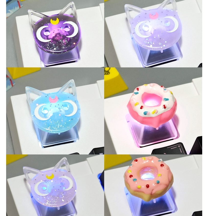 Keycap Artisan Personalized Backlight Mechanical Keyboard Cute SS ...
