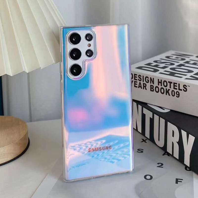 Laser Transparent Phone Case For Samsung S22 S23 Ultra S21 Plus S20 FE ...