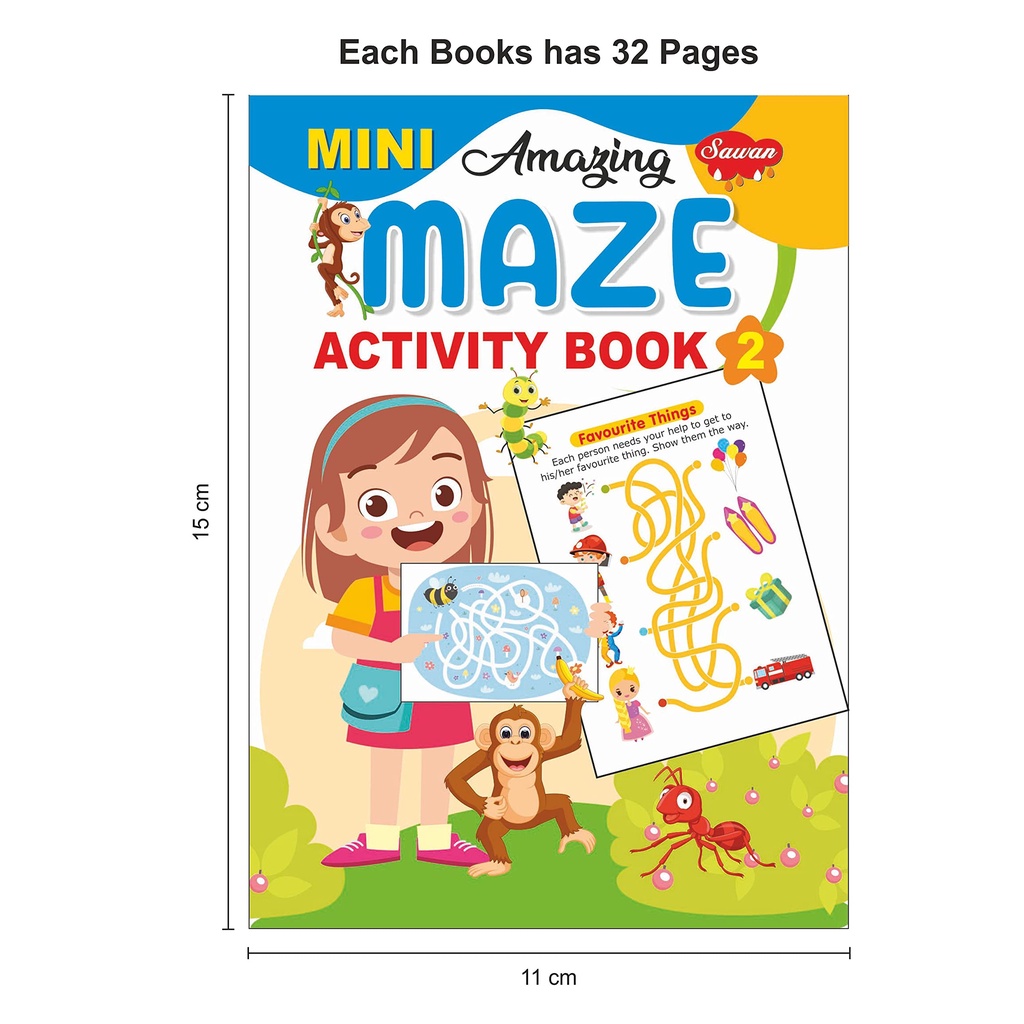 Activity Book/Mini Activity Book for Age 3 to 5 Years/Dot to Dot/Maze ...