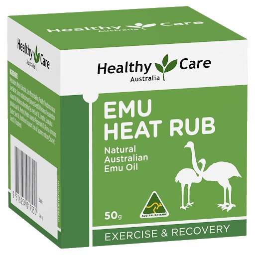 Healthy Care Emu Heat Rub 50g Dec 2027 - Relieve Dry Skin, Muscle Aches ...