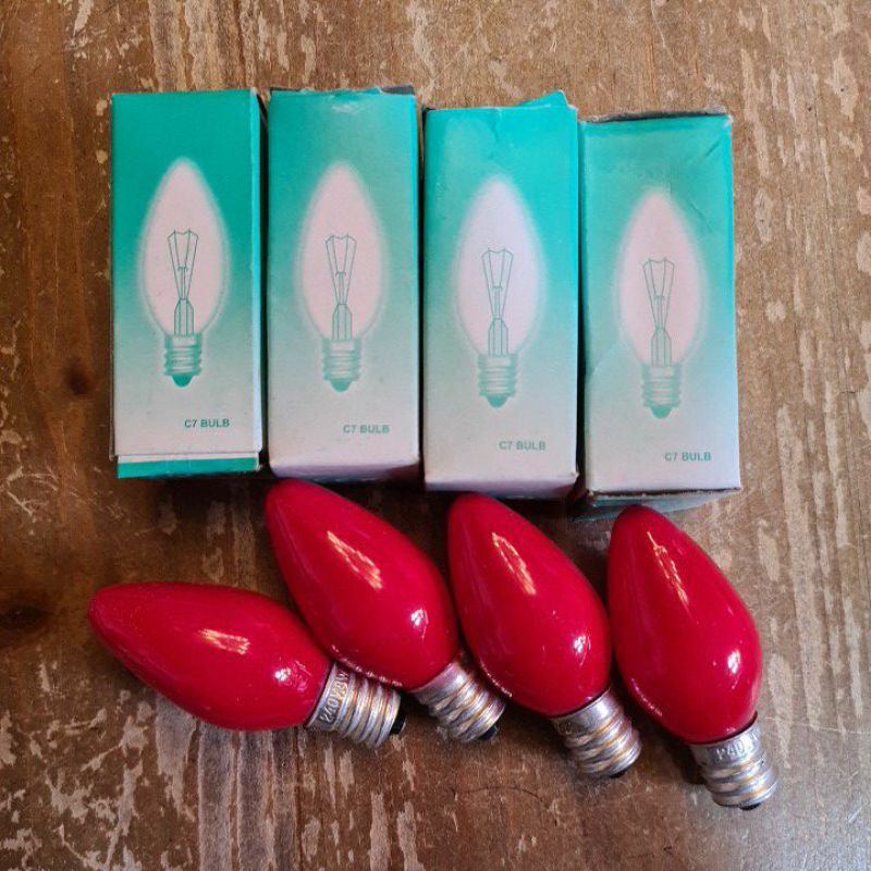 4pcs e12 red candle bulb for pray avatar/ 神台灯/蜡烛灯泡 | Shopee Singapore