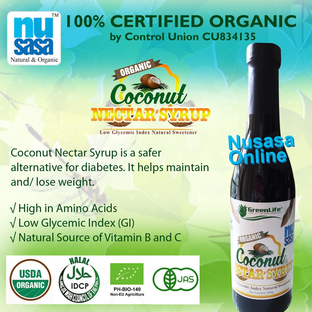 Nusasa Organic Coconut Nectar Syrup (500g) | Shopee Singapore