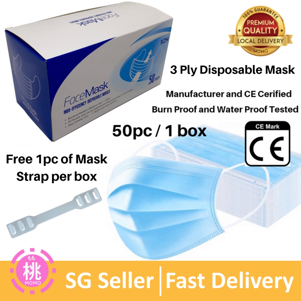 Disposable Face Mask 3 ply Dust-proof Breathable (Ready stocks ...