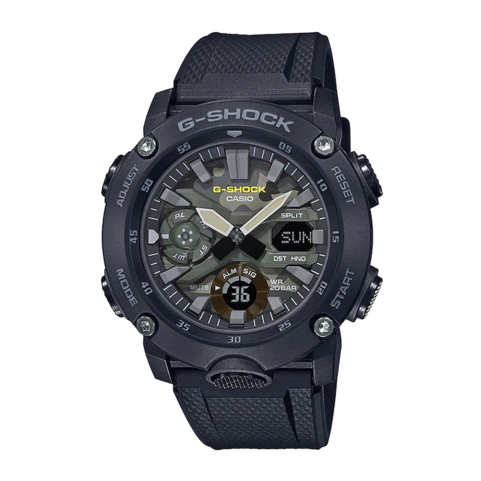 Casio G-Shock Carbon Core Guard Structure Black Resin Band Watch ...