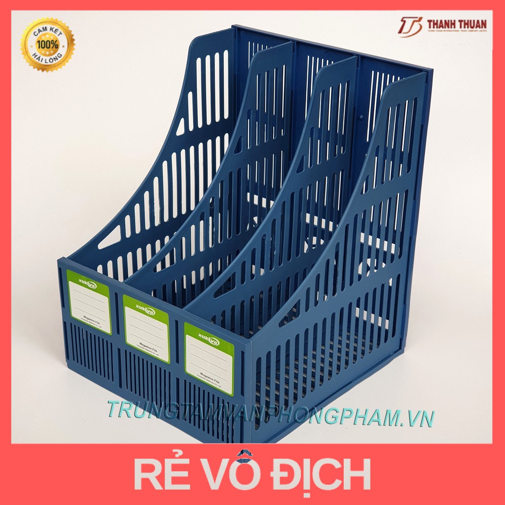 Xukiva 3-compartment document tray - 3-compartment plastic document ...