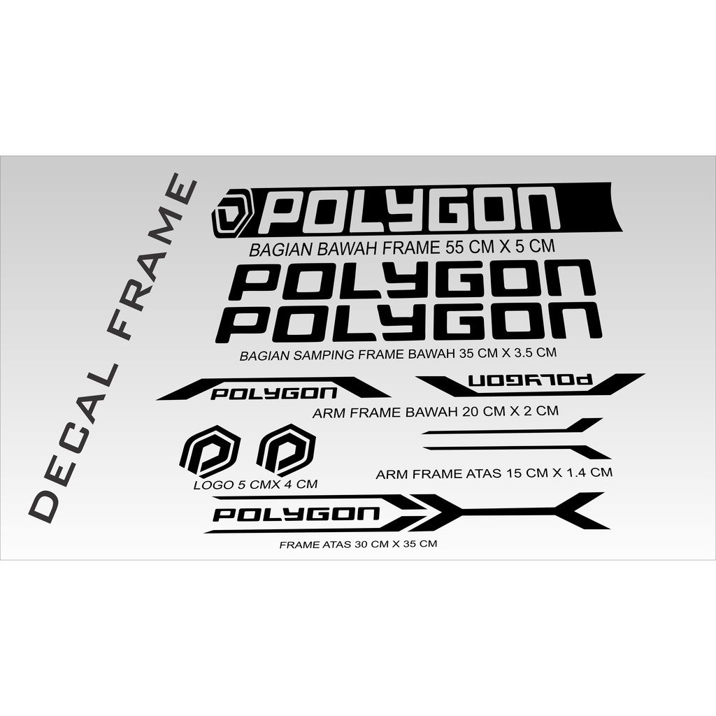Polygon Bike Decal Frame Sticker Can Be CUSTOM | Shopee Singapore