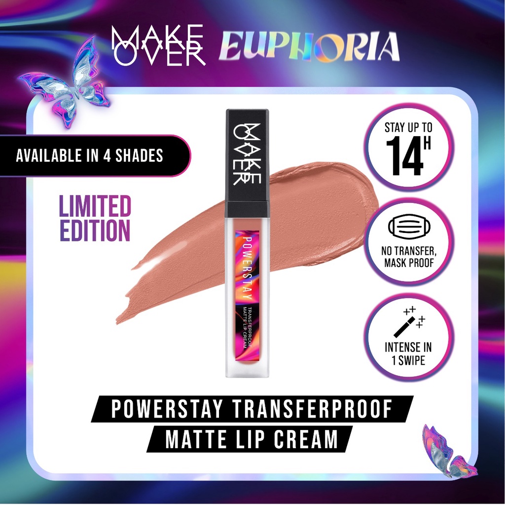 [NEW Limited Edition] MAKE OVER Powerstay transferproof Matte Lip cream ...