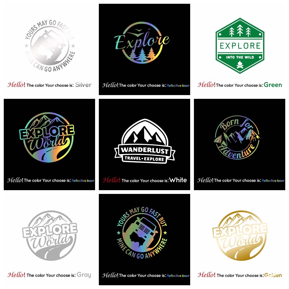 Fashion Travel Frase Car Stickers Adventure Vinyl Decals For Auto ...