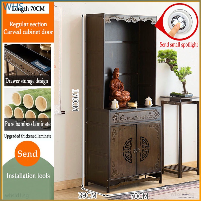 Buddha altar standing cabinet Buddha offering table altar deity ...