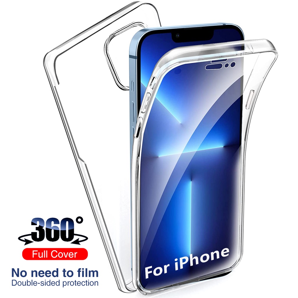 360 Full body Hard PC+Soft Silicone Case for iPhone SE2 SE3 SE 2022 13 ...