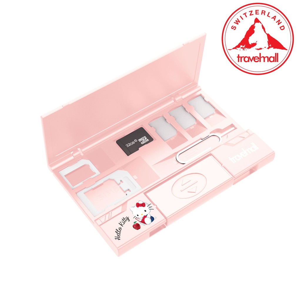 Travelmall x Hello Kitty SIM Card Set with Type-C Card Reader | Shopee ...