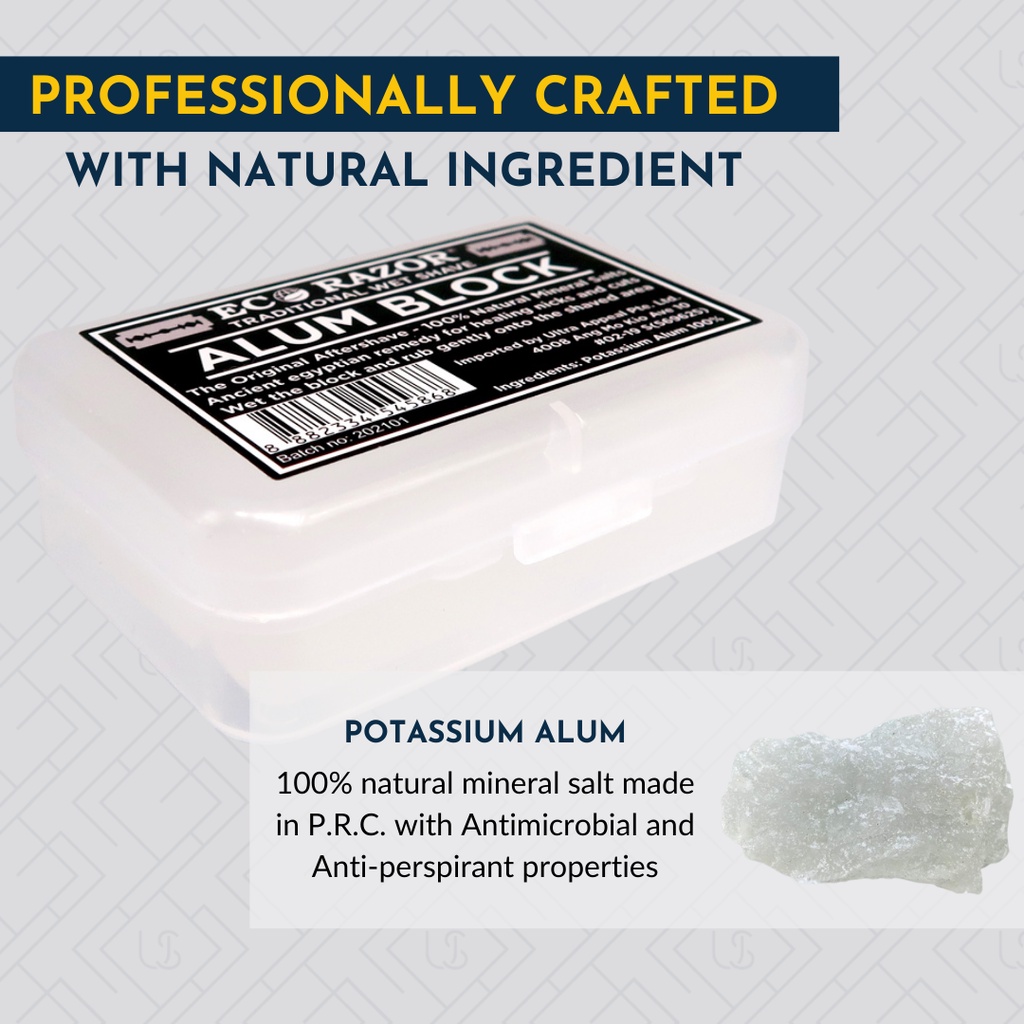Eco Razor Alum Block By Ubersuave | Shopee Singapore