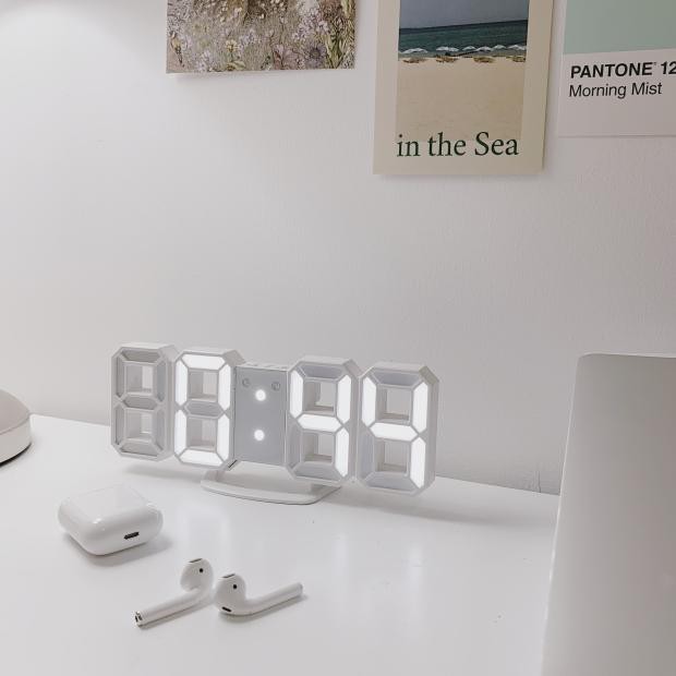 Aesthetic Digital Clock with Temperature, Date & Time | Shopee Singapore