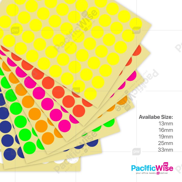 Round Sticker Label/Label Pelekat Bulat/Sticker Label (10 Sheets x 1 ...