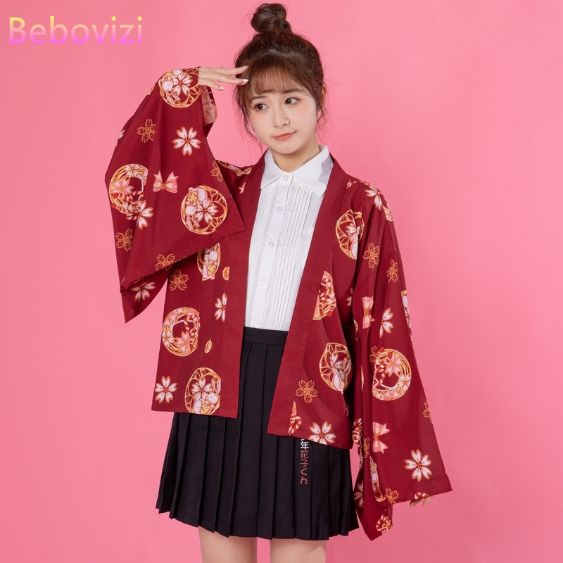 Japanese Style Print Beach Yukata Summer Fashion Costumes Cardigan ...