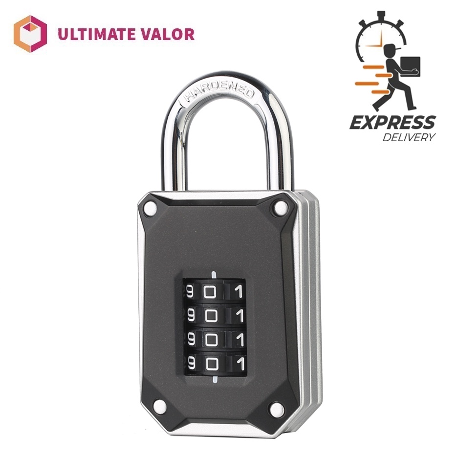 [SG SELLER] Resettable Number Padlock with 4 Digits Password ...