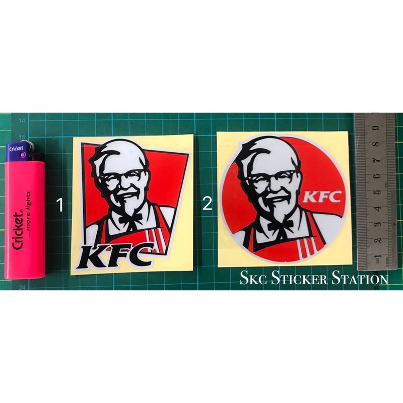 KFC Design Sticker Cutting Ovelapping Reflective kfc | Shopee Singapore