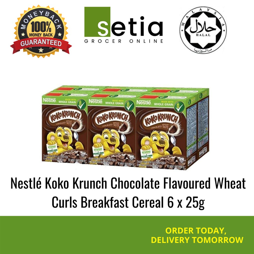 Nestlé Koko Krunch Chocolate Flavoured Wheat Curls Breakfast Cereal 6 x ...