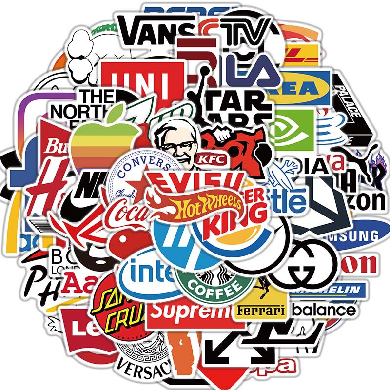 70 Supreme Brand Stickers For Laptop, Water Bottle, Skateboard, Luggage ...