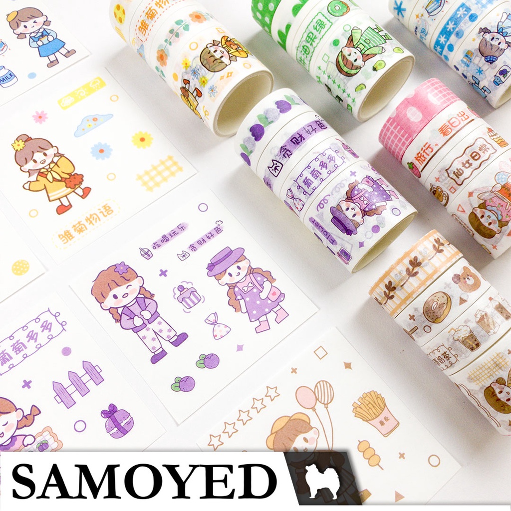 Samoyed XM20 Color Paper Tape / Motif / Washi / Japanese Masking ...