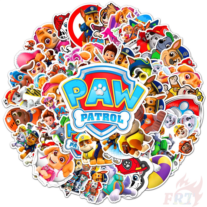 50Pcs/Set PAW Patrol Series 03 Stickers Cartoon TV Shows DIY Fashion ...