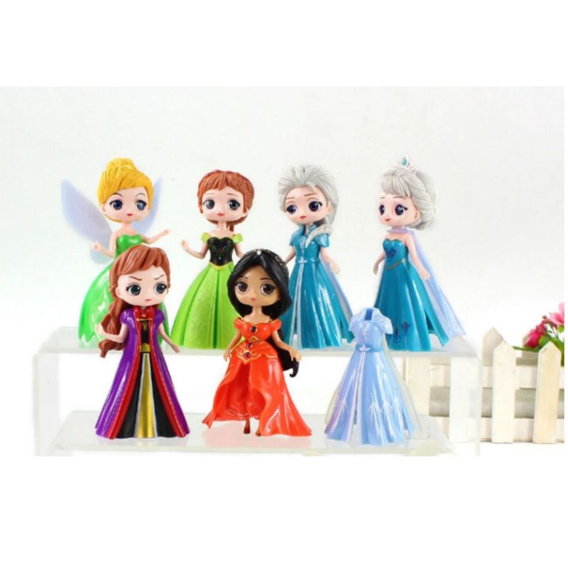 Disney PRINCESS DISPLAY FIGURE MINIATURE DOLL / FROZEN CAKE TOPPER Elsa ...