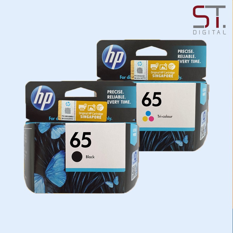 HP 65 Black Color Ink Cartridge DESKJET 2620 / 2621 / 2622 / 2623 ...