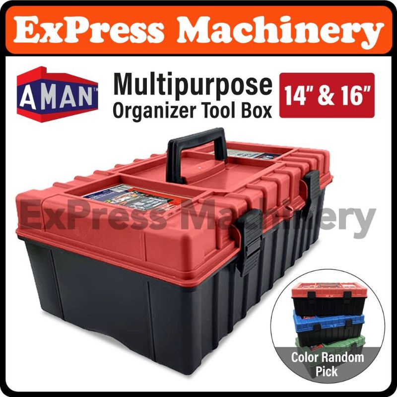 Multipurpose Organize Plastic Storage Tool Box | PVC Tool Box | Kotak ...