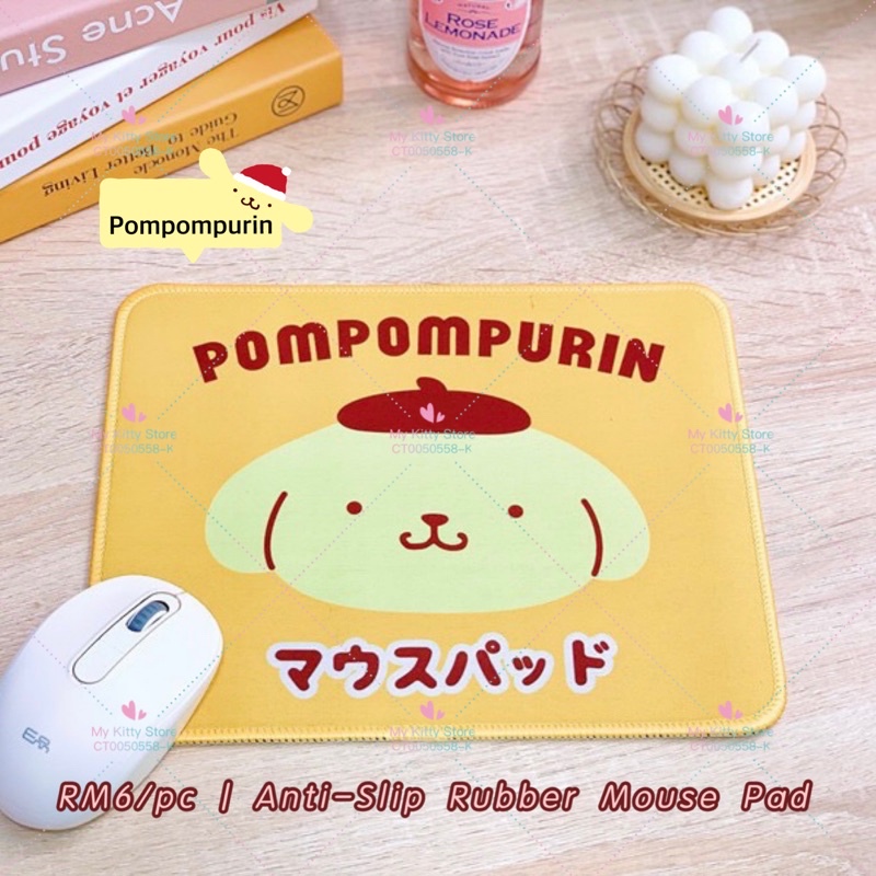 Cartoon Hello Kitty My Melody Rubber Mouse Pad Pompompurin Kuromi Twin ...