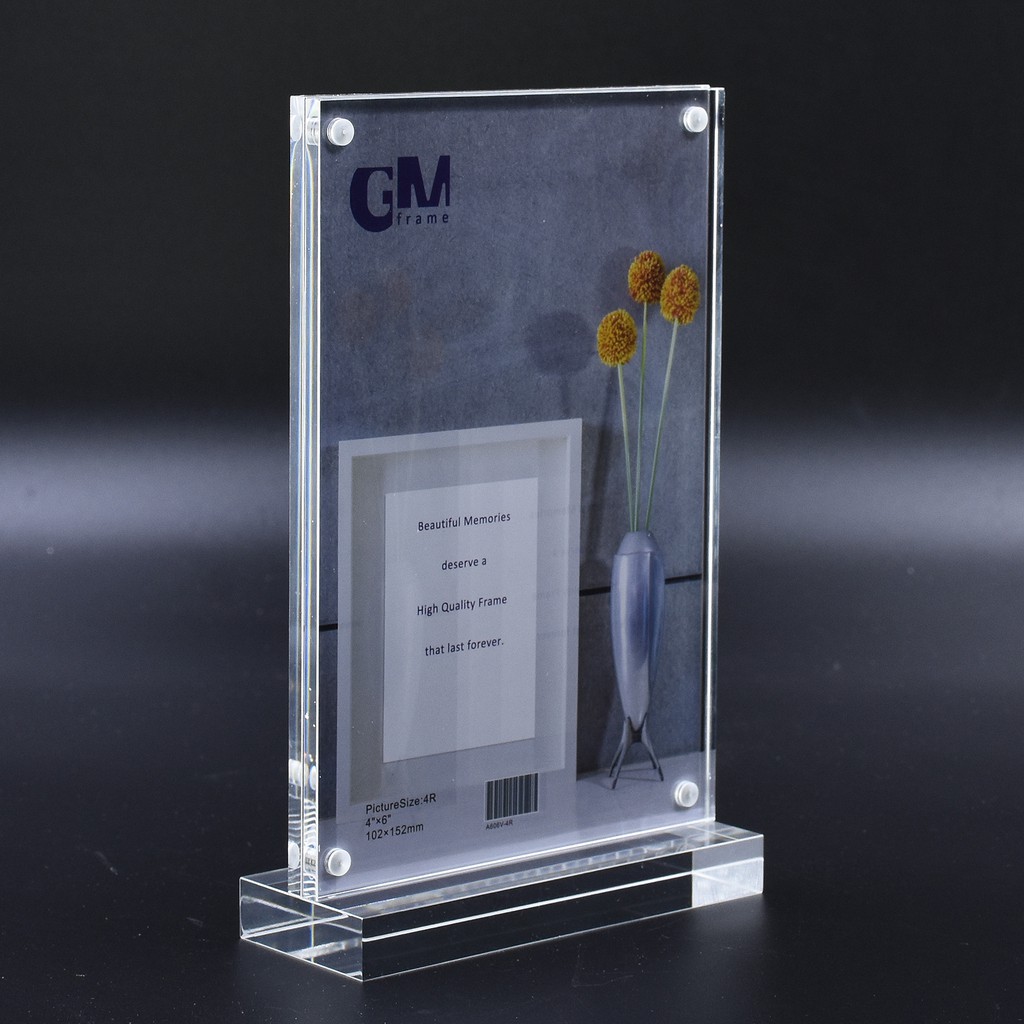 Acrylic "T" Stand Portrait Frame | Photo Frame | 4R-6R | Shopee Singapore