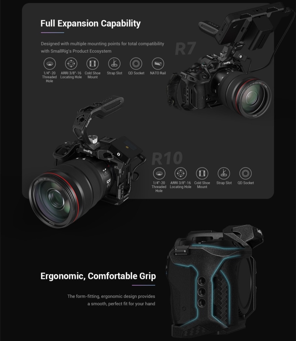 SmallRig 4003 Black Mamba Cage for Canon EOS R7 | Shopee Singapore