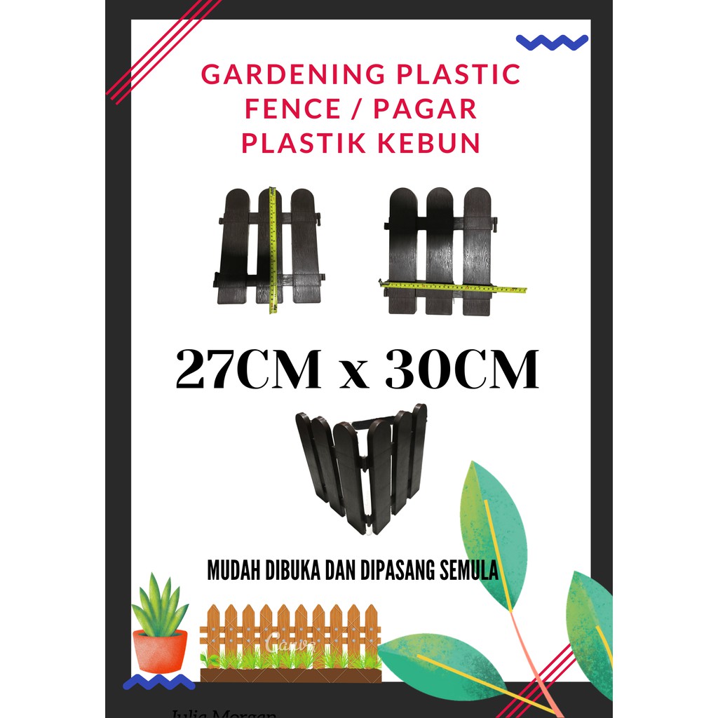 Pagar Plastik Hiasan Viral (1 pc Plastic Gardening Fence) | Shopee ...