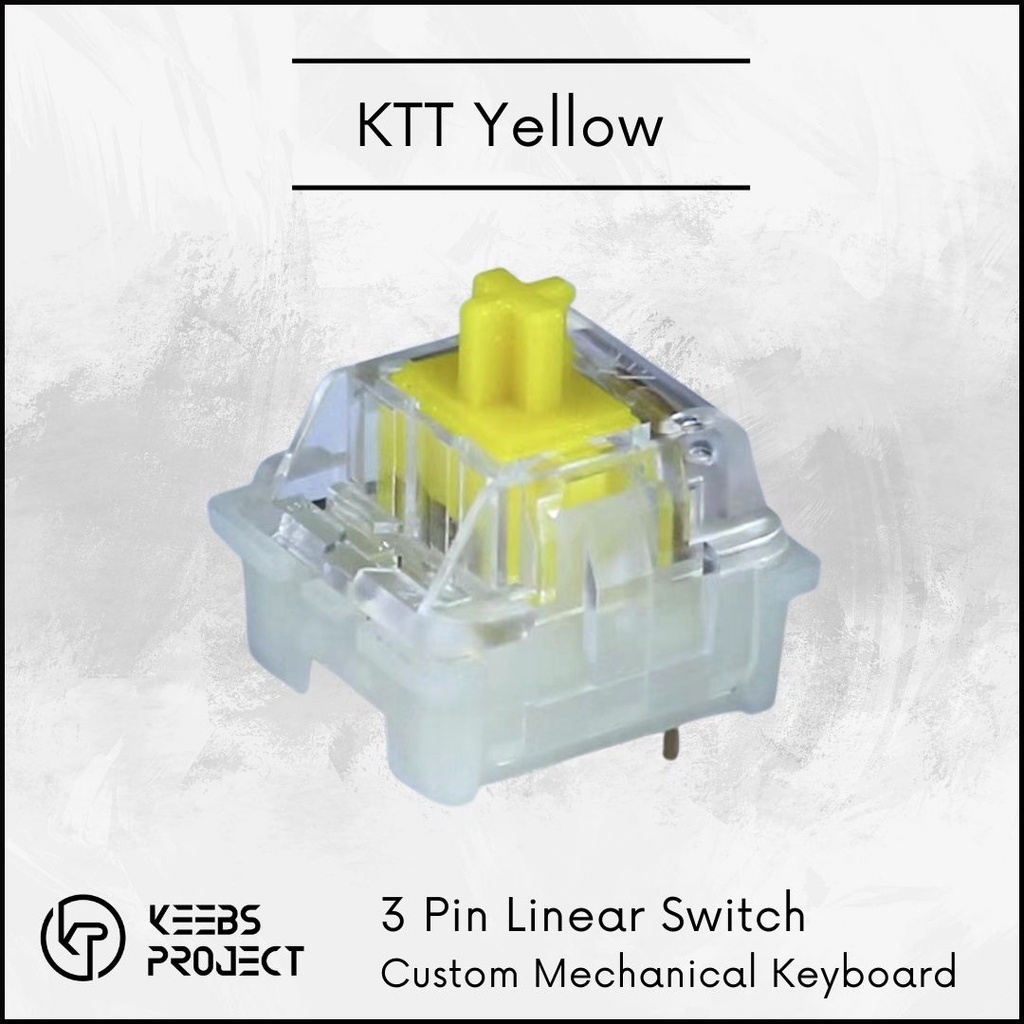 KTT Yellow New Linear Switch 3 pin for Mechanical Keyboard | Shopee ...