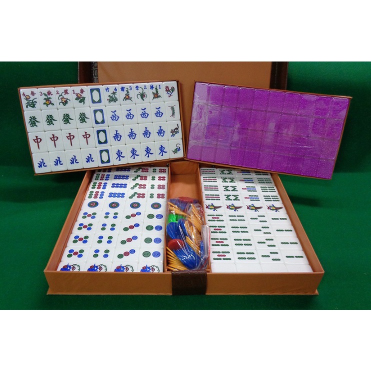 37mm A1 Size Crystal Acrylic Mahjong Set 160 Tiles (A1 Size 37mm /A2 ...