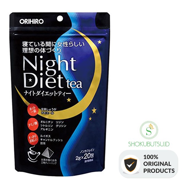 Orihiro night diet tea 100% original | Shopee Singapore