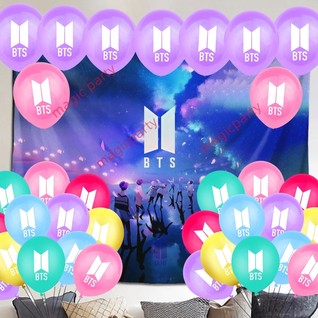 BTS Balloons 12 Inches Latex Balloons Idol Should Aid BTS Balloons ...