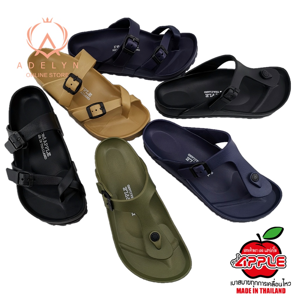 RED APPLE AD1 X-STRIP MEN SANDAL REDAPPLE LADY COUPLE UNISEX SLIPPER ...