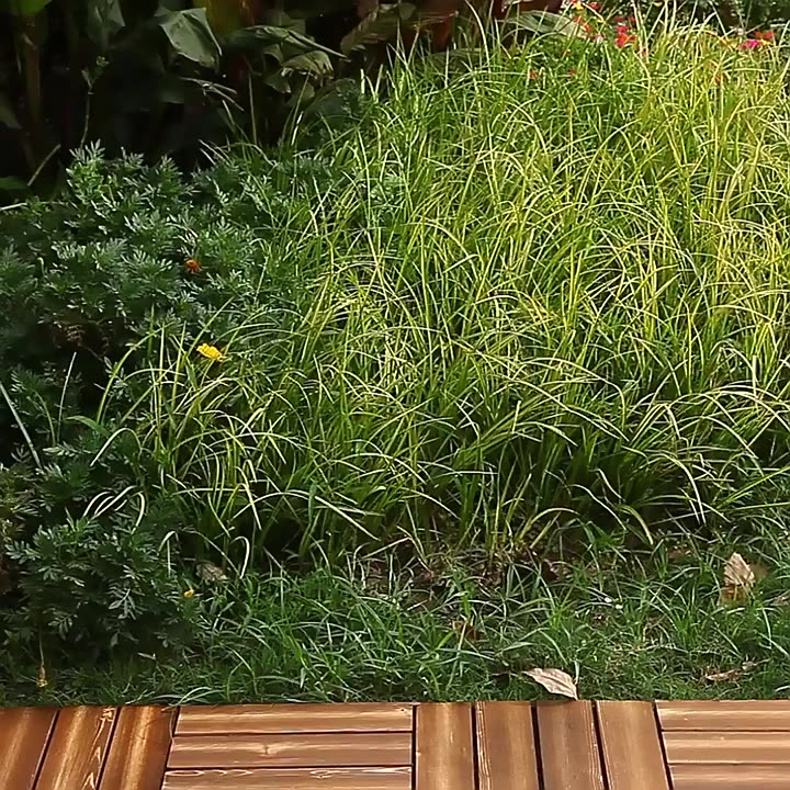 Wooden/ Grass Deck Tiles Outdoor DIY Garden Patio Courtyard ...