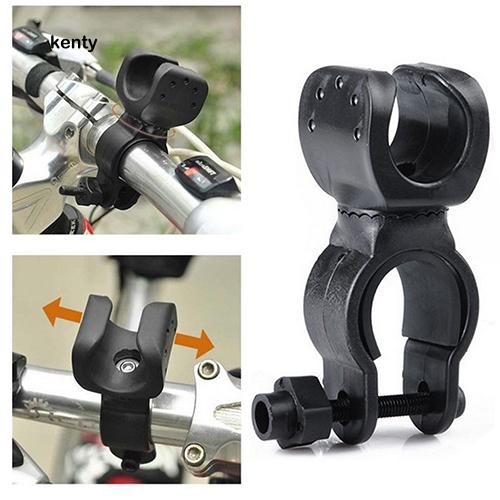 KT★360 Degree Bicycle LED Flashlight Mount Holder for Bicycle Bike ...
