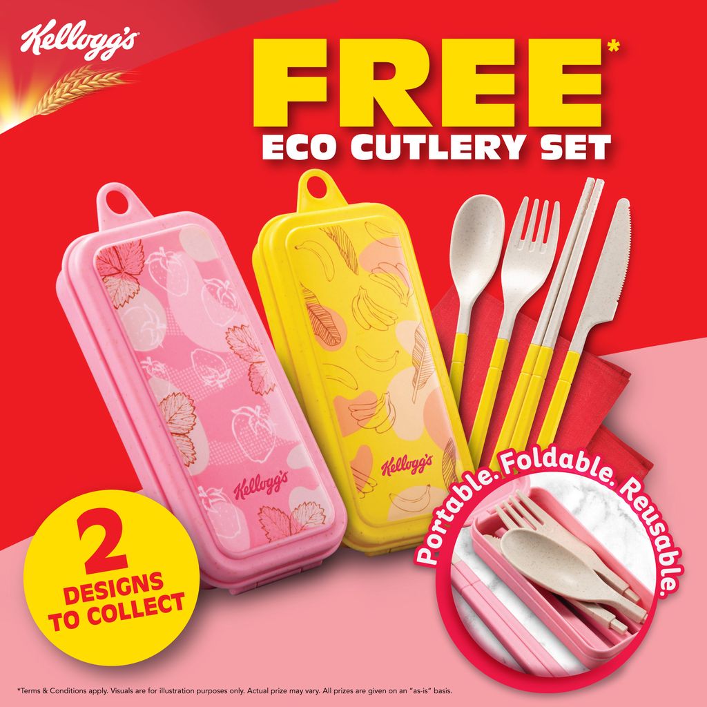 [GWP] Kellogg's Eco Cutlery Set | Shopee Singapore