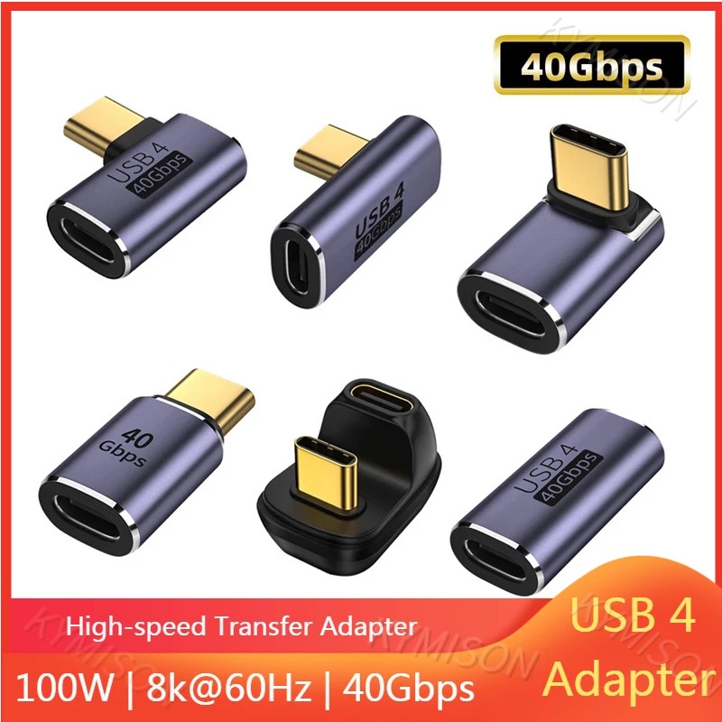 USB4.0 USB C OTG Adapter Thunderbolt3 8K 60Hz 100W 5A USB C to Type C ...